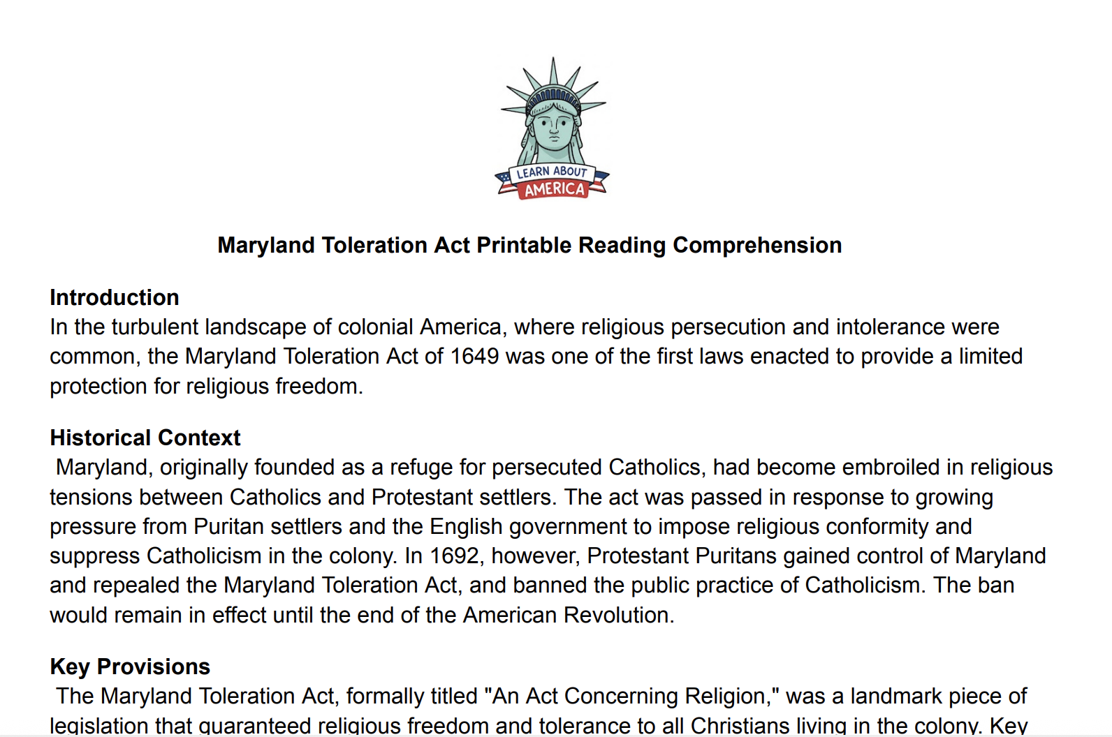 Thurgood Marshall Reading Comprehension Passage and Question Set