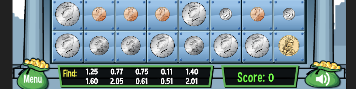 Coins and Money - 17 Interactive Coins and Money Games